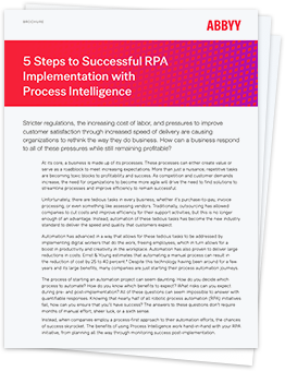 5 Steps to Successful RPA Implementation with Process Intelligence