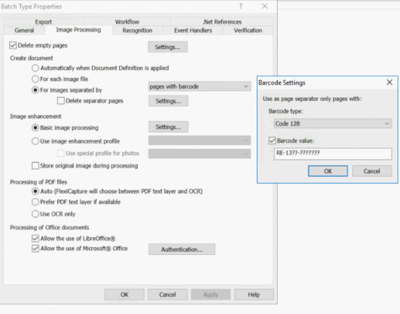 Image Processing Create a new Document with Barcodes – Help Center