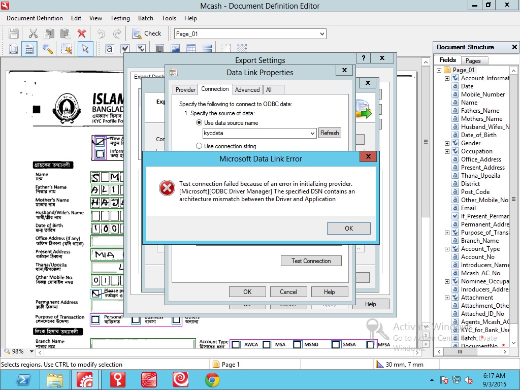 Odbc Connection And Export Settings For Oracle Server Help Center