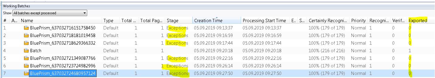 BluePrism/FlexiCapture VBO & Connector: Export issue – Help Center